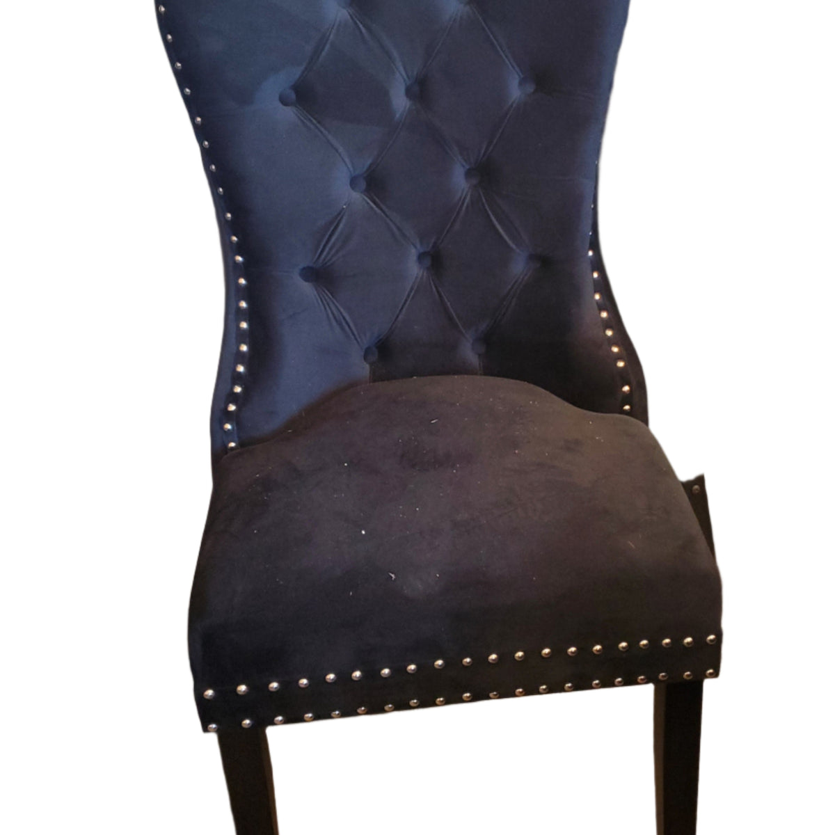 Rizzo Black Velvet side/dining chair – Low's Furniture